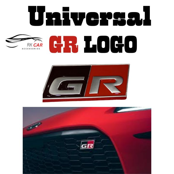EMBLEM GR DEPAN MOBIL TOYOTA GAZOO RACING SPORT HIGH QUALITY ...