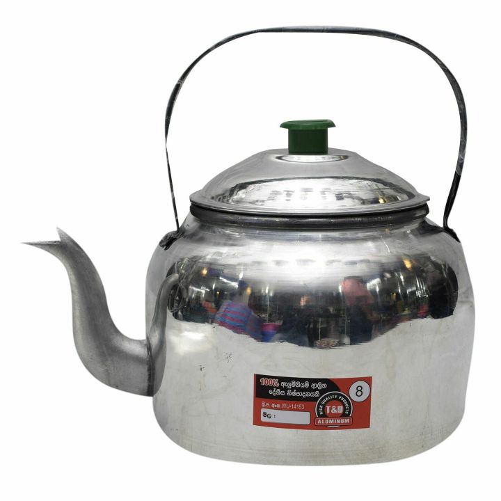 3Litar Master Chef Silver Aluminium Tea Kettle: Buy Online at Best ...