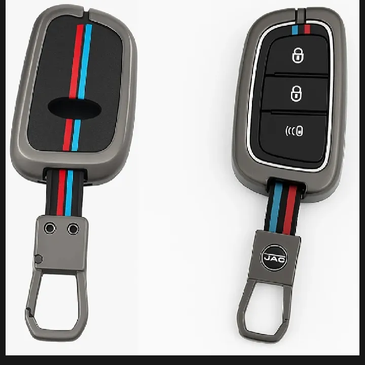 Jac T9 Premium Metal Key Shell – Zinc Alloy with Stylish Keychain ...