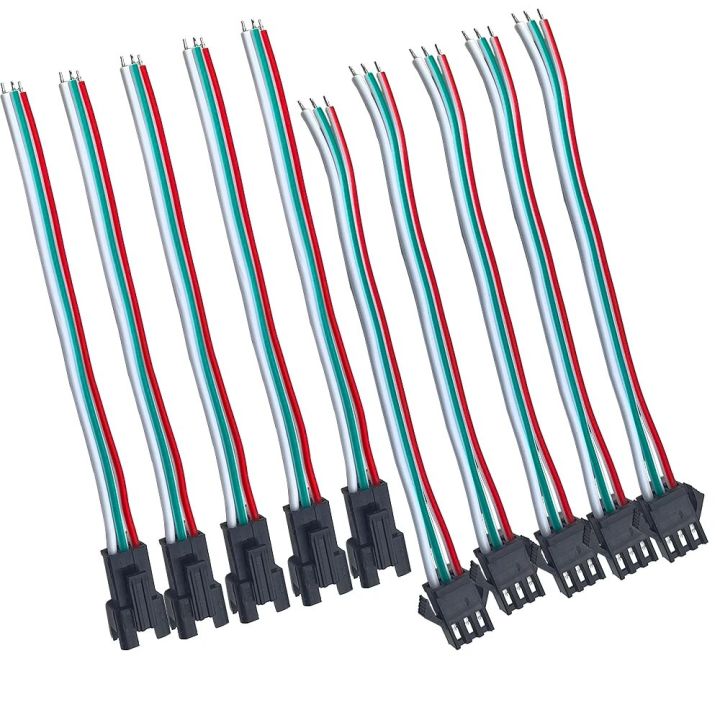 3 Pin JST SM Male Female Plug Connector Cable For WS2812B WS2812 WS2811 ...