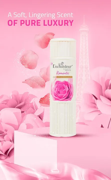 International Malaysian product Enchanteur talcum Romantic Powder Used ...
