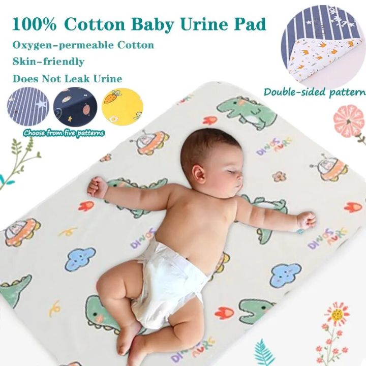 Two-Sided Cartoon Baby Diaper Changing Mat Soft Cotton Large Diaper ...