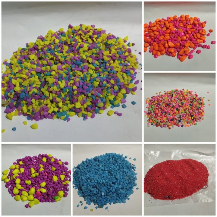 aquarium colorful sand substrate glowing 1kg weight | Daraz.pk
