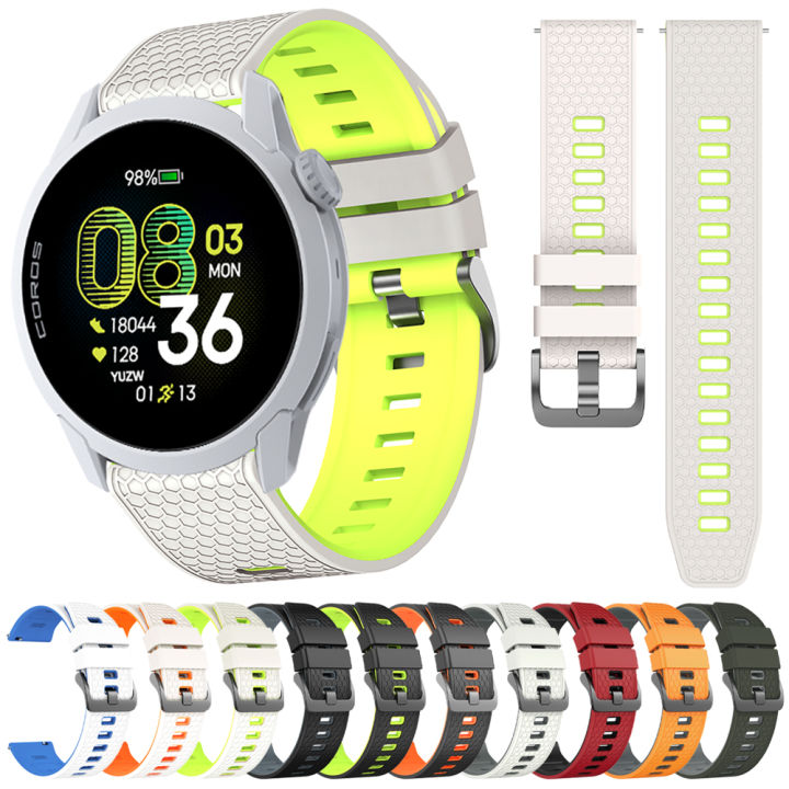 22mm Easy Fit Silicone Strap Wristband For COROS PACE 4/PACE 3/APEX 4 ...