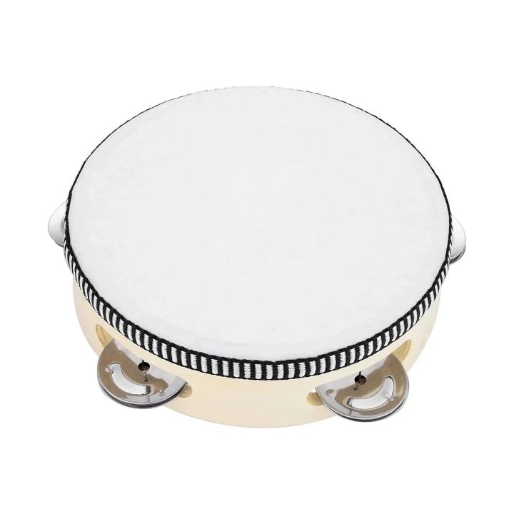 6inch Hand Held Drum Tambourine Drum Metal Jingles Percussion Musical ...