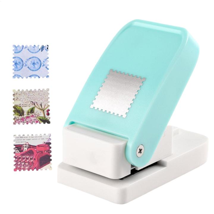 Stamp Puncher Rectangular Postage Stamp Punch Scalloped Rectangle Lever ...