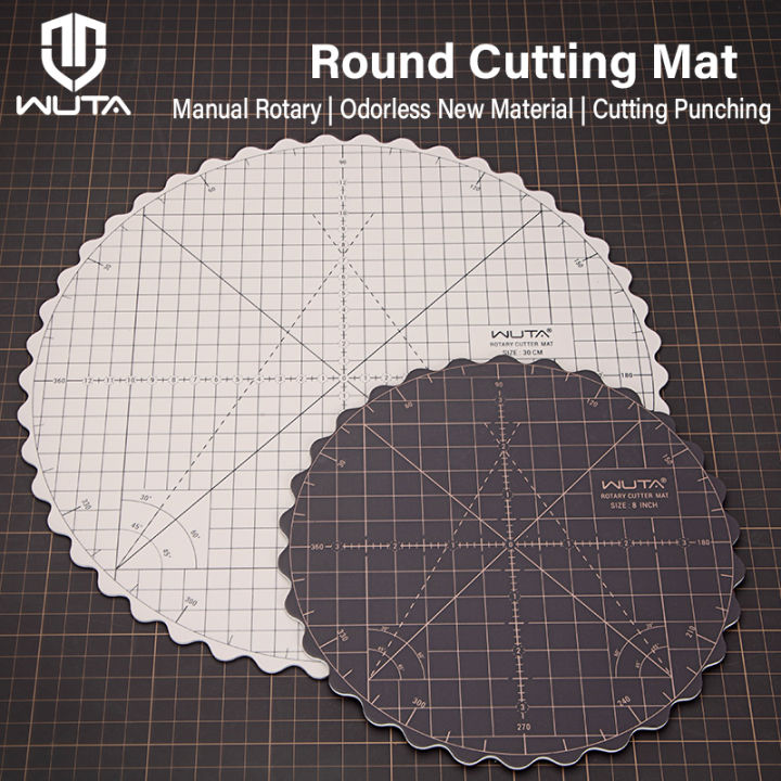 WUTA Manual Rotating Cutting Mat Round New Fabric Circle Cutting Board ...