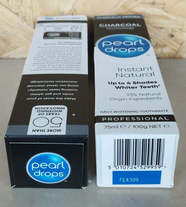 Pearl Drops Instant Natural White Activated Charcol 75ml | Daraz.pk