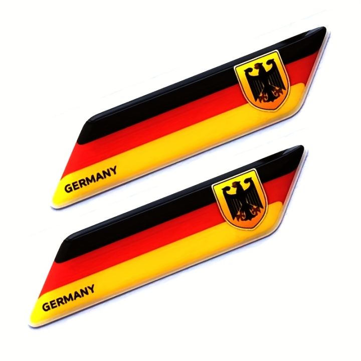 2pcs Germany German Flag Limited Edition Racing Sport Decals Germany ...