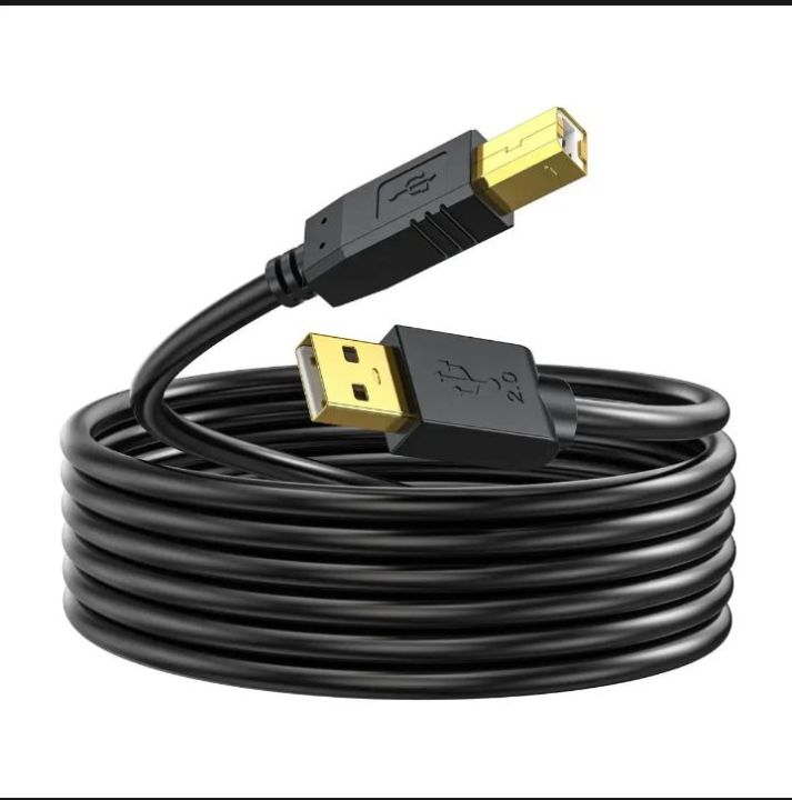 Printer Cable 2 Meter (6 feet )High Quality USB Branded New | Daraz.pk