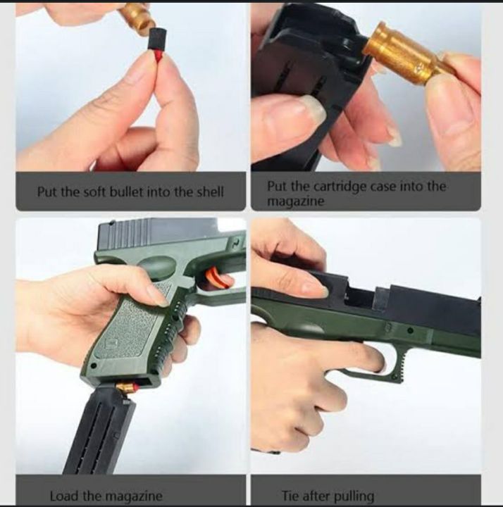 Amazing Shell Ejection Soft Bullet Toy Gun | Daraz.pk