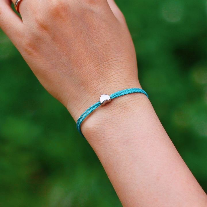 Simple Design Handmade Braided 2mm Rope Bracelet Charms Stainless Steel ...