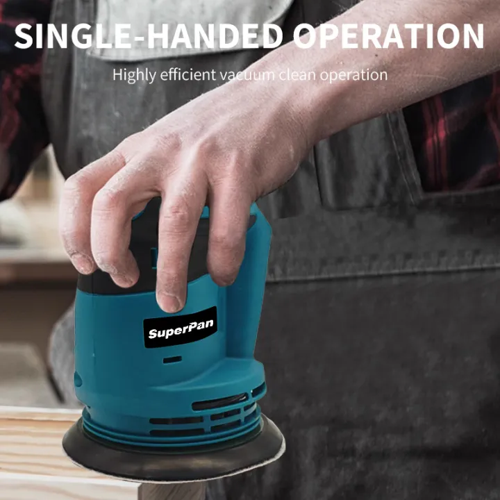 SuperPan Brushless Cordless Rechargeable Disc Random Orbital Sander ...