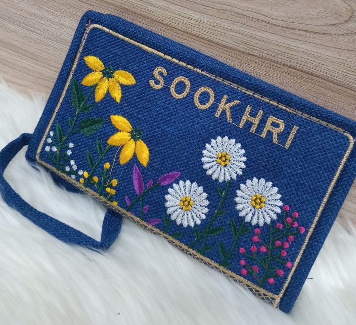 Embroidered fancy clutch Sookhri bags | Handmade | Limited stock | Daraz.pk