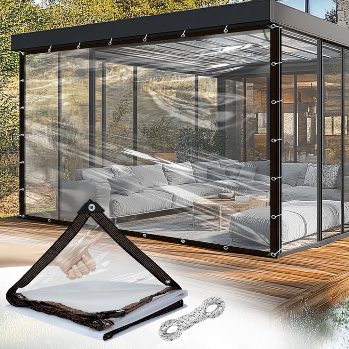 Transparent rainproof shading cloth tarpaulin Lightweight waterproof ...