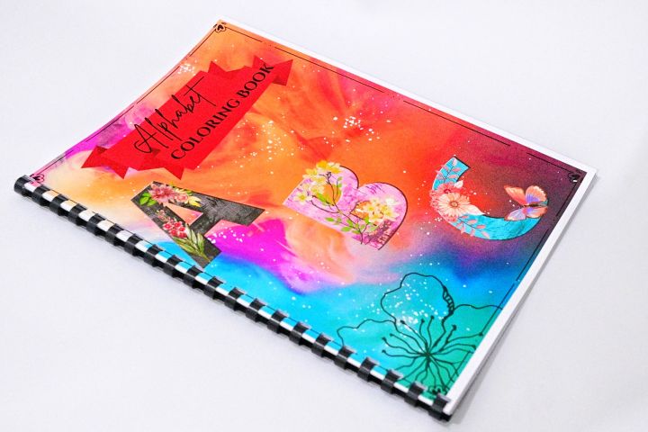 Coloring book | Alphabetic coloring book,A4 size with 26 unique ...