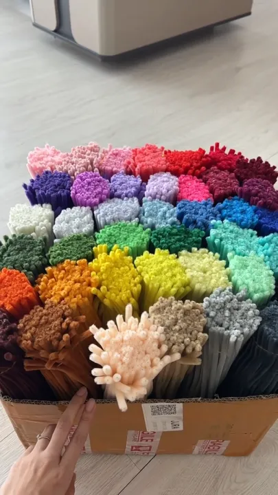 Carykon Super Fuzzy Chenille Stems Pipe Cleaners, Pack of 100 | Daraz ...