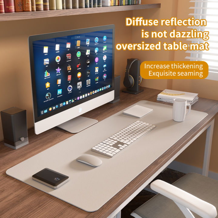 Home Office Large Mouse Pad Gamer Waterproof PU Desk Mat Computer ...