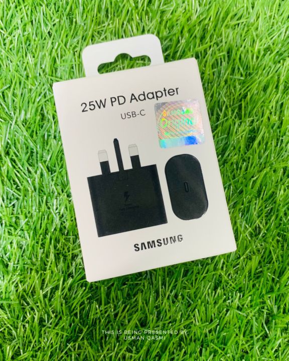 Samsung 25W PD Adapter (USB-C) Super-Fast Charging (SFC) Capable of ...