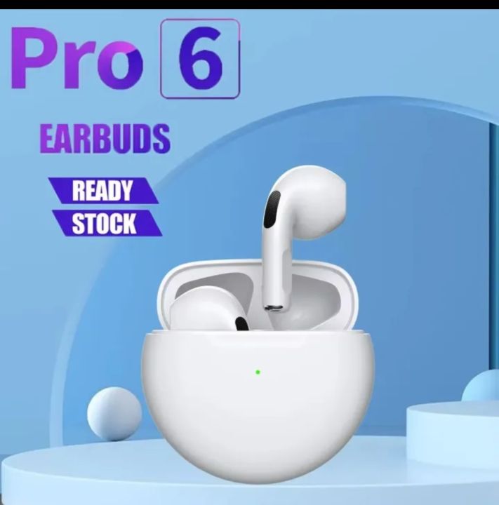 Pro6 Air Buds TWS Earbuds - Airdots Wireless Earbuds, Air Pr6 TWS ...