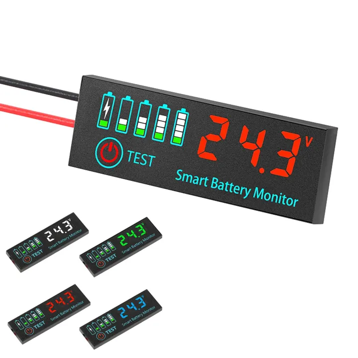 3S-14S BMS LED Battery Capacity Indicator Power Display Charging Meter ...
