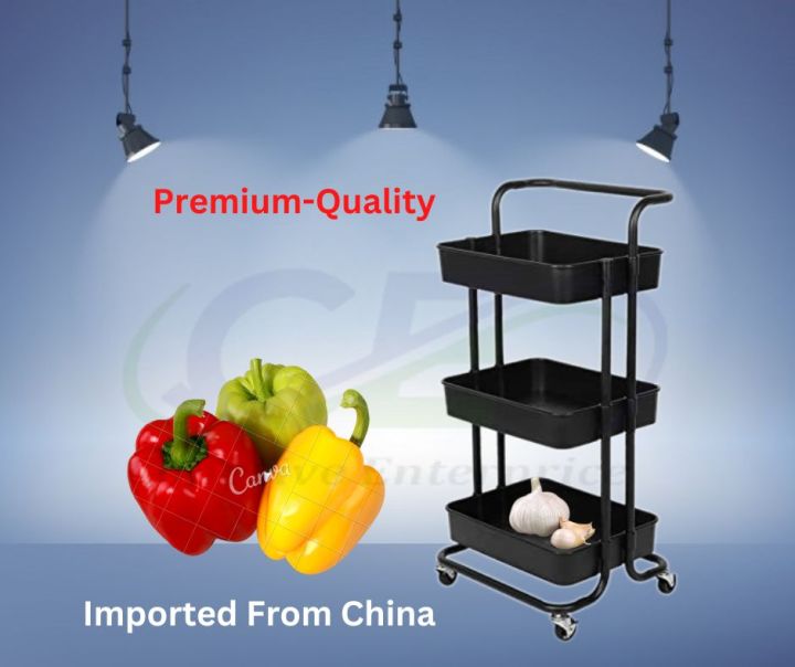 Add Extra Storage Space To Your Kitchen With The 3-Layer Kitchen ...