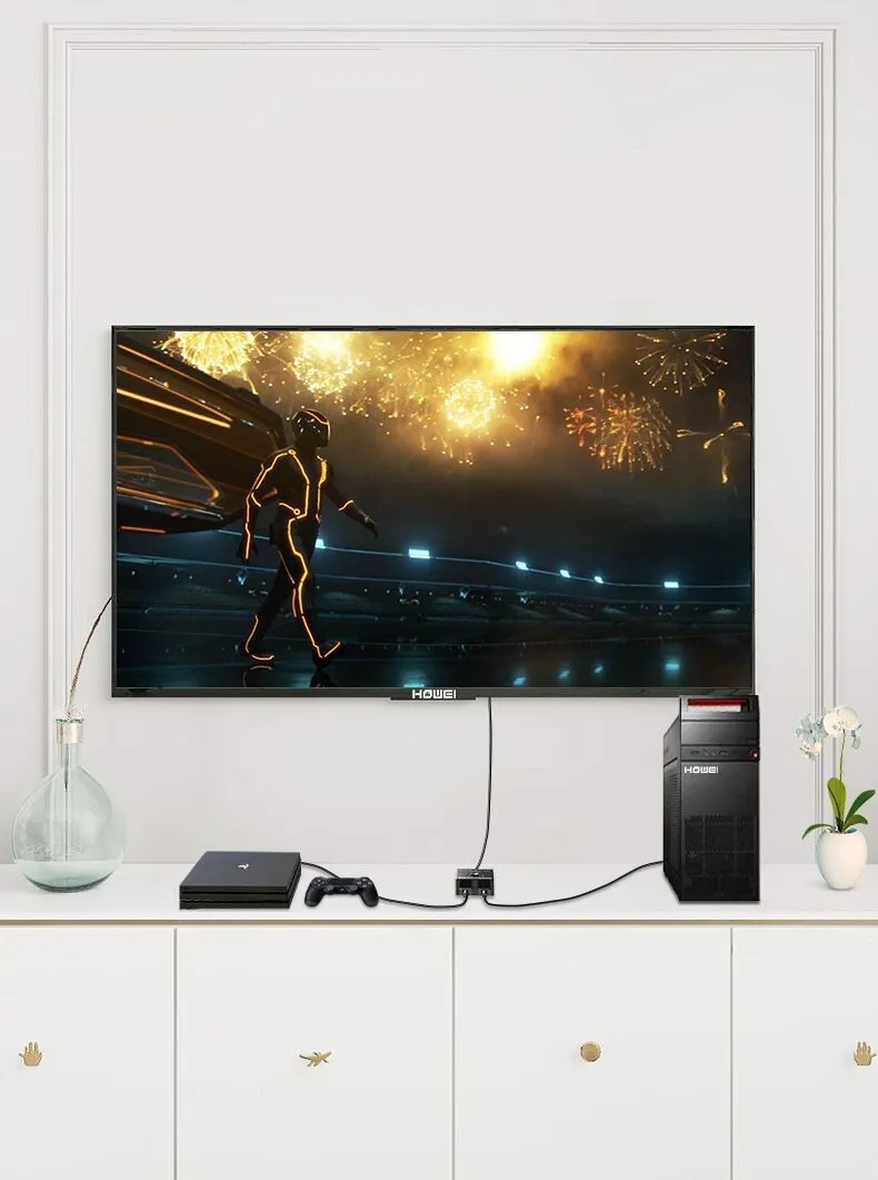 4K HDMI Switch - Supports bidirectional splitting between single and ...