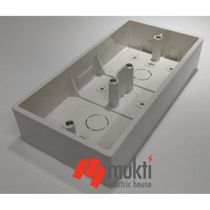 Two Gang China Made MK Type White PVC Junction Box For Electrical ...