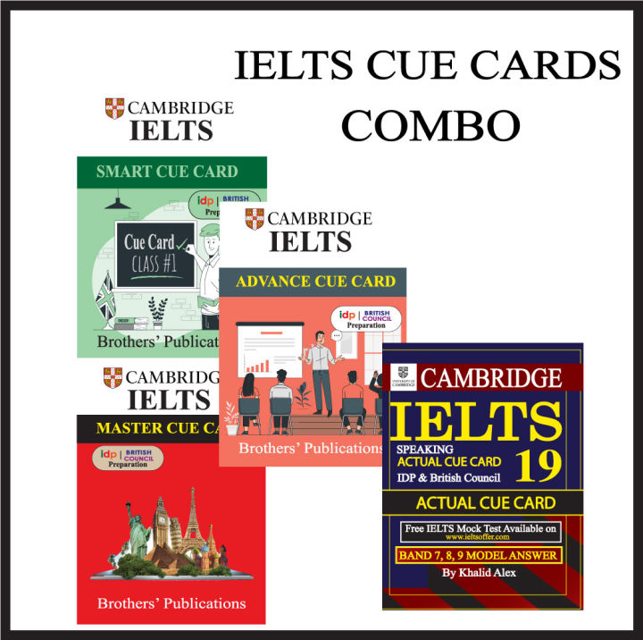 Cambridge IELTS Cue Card (IDP, British Council) Combo Smart, Master ...