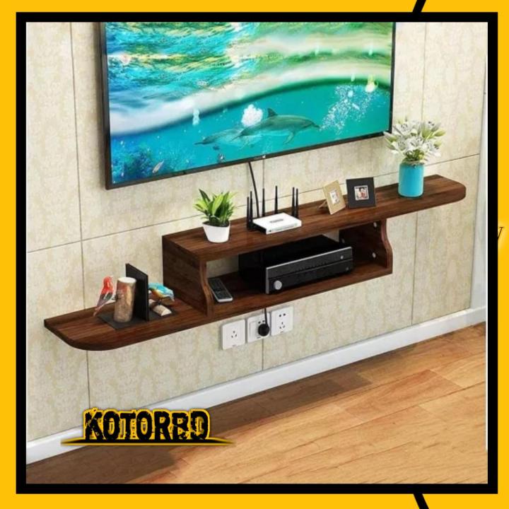 Hanging Set Top Box Holder Wall Mounted TV Unit Wi-Fi Router Storage ...