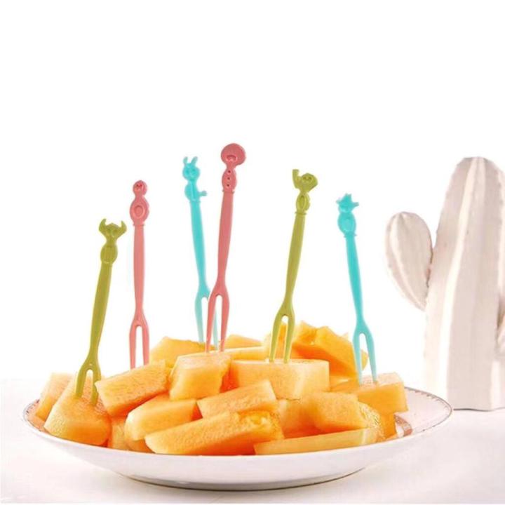 Cute Plastic Fruit Pick Kids Bento Lunch Snack Cake Dessert Food ...