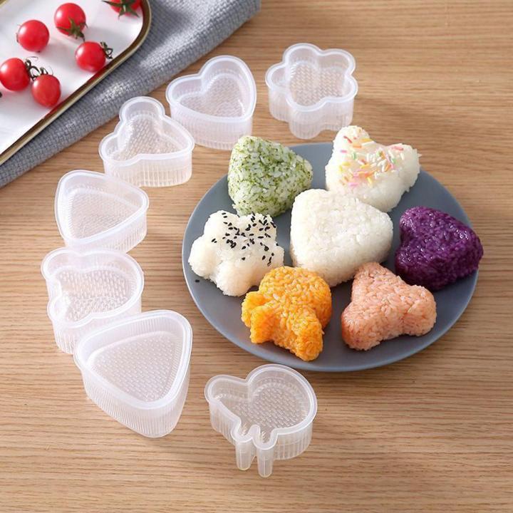 DIY Sushi Mould Onigiri Rice Ball Food Press Triangular Heart Flower ...