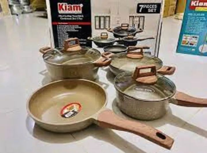Kiam 7 Pcs Die-Casting Aluminum Cookware Set (INDUCTION) | Daraz.com.bd