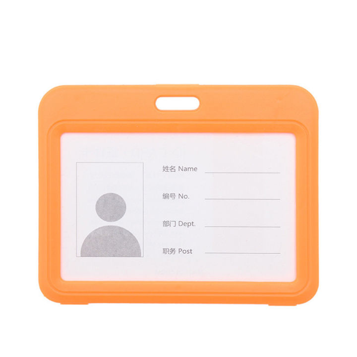 Plastic ID card cover Protective Portable Plastic badge holder ...