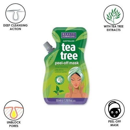 Tea Tree Peel off Mask Deep Cleansing Dirt Lifting Unblock Pores ...