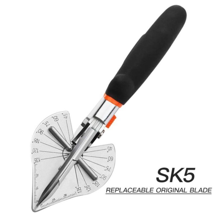 Multi-angle Bevel Scissors 45-120 Degree Miter Cutter Hand Shear PVC PE ...