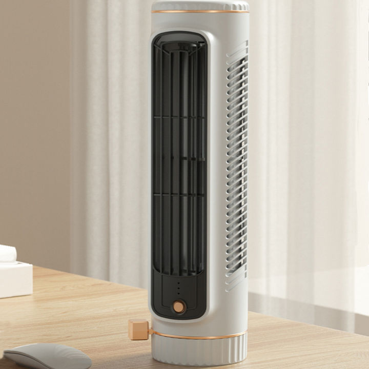 GC Quiet Desktop Tower Fans Portable Bladeless USB Rechargeable Desk ...