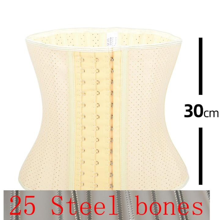 Latex Waist Trainer 25 Steel Bone Women Binders And Shapers Corset ...