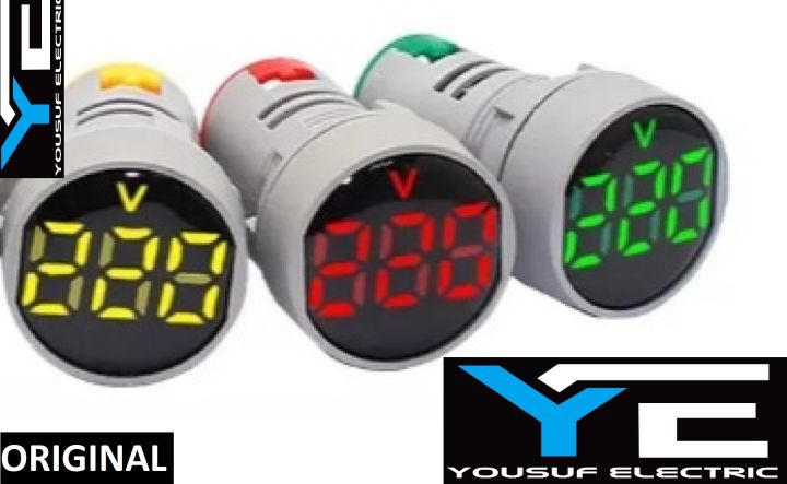 Digital Voltage Meter Ac60-500V Mini 22Mm Ad16 Ac Voltage Panel Meter ...