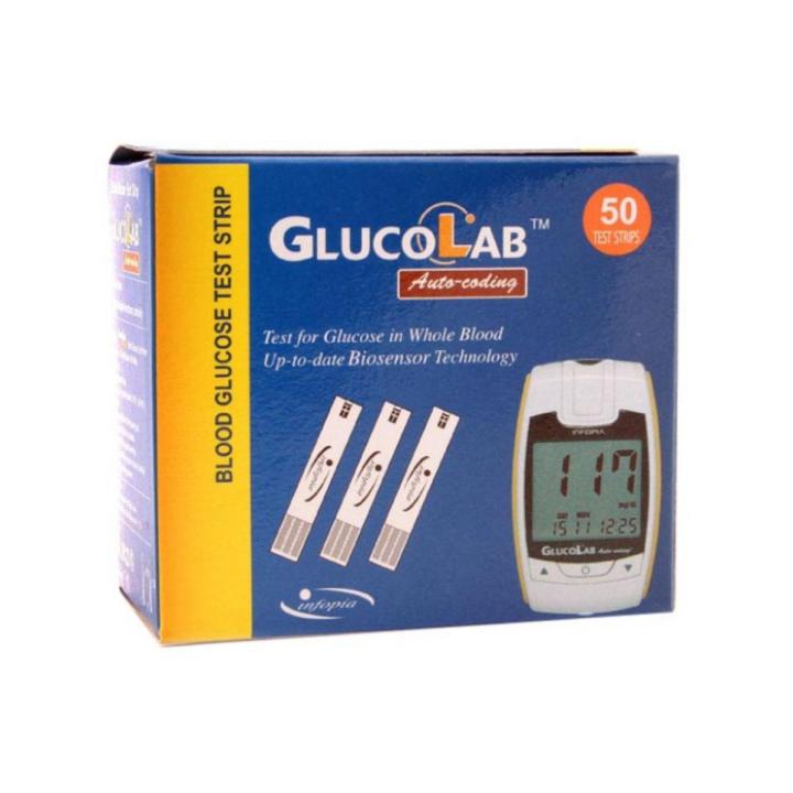 GlucoLab Glucometer Test Strips 50’pcs | Daraz.com.bd