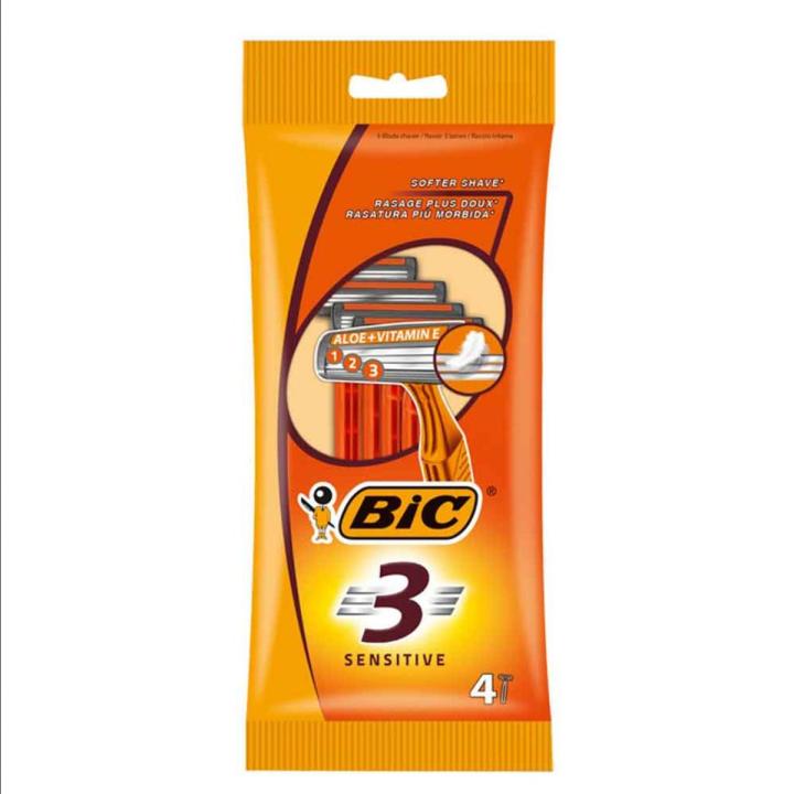 BIC 3 Sensitive Men’s Razors –( Pack of 4 ) | Daraz.com.bd
