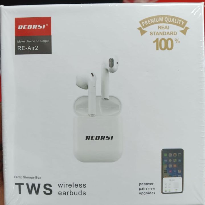 Recrsi RE-Air2 TWS Bluetooth V5.0 Wireless Earbuds Stereo Sound ...