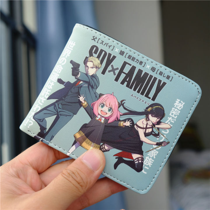 Anime Spyfamily Pu Wallet With Id Holder Anya Forger Men Women Short Bi ...