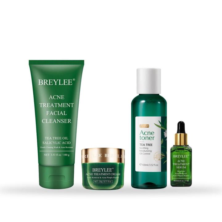 Breylee & Feny Acne Treatment set 4pcs Combo (Serum/Cream/Cleanser/Toner) | Daraz.com.bd