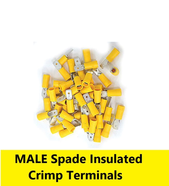 5pcs Male Terminals 55-250 Male 6.3mm Quick Disconnects 12-10 AWG Wire ...