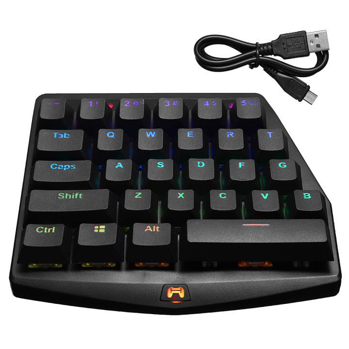Conventional Handjoy K1 28 Key Mechanical Wireless Gaming Keyboard RGB ...