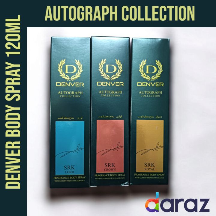 Denver Body Spray SRK Autograph Collection 120ml | Daraz.com.bd