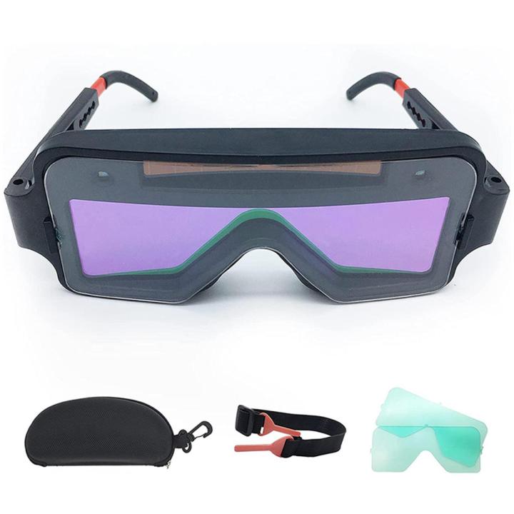 Welding Goggles Auto Darkening Solar Powered Welding Glasses Mask ...