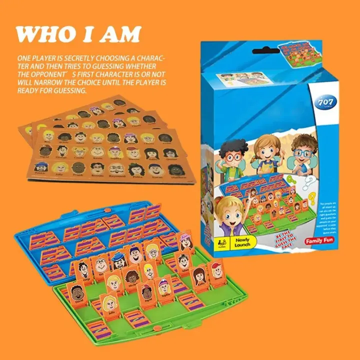 【Value Bundle】 Who I Am Puzzle Recognition Card Character Guessing ...