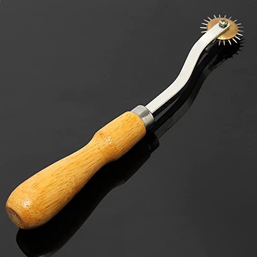 Tracing wheel wooden handle, toothed metal wheel, extra sharp (1 pc ...